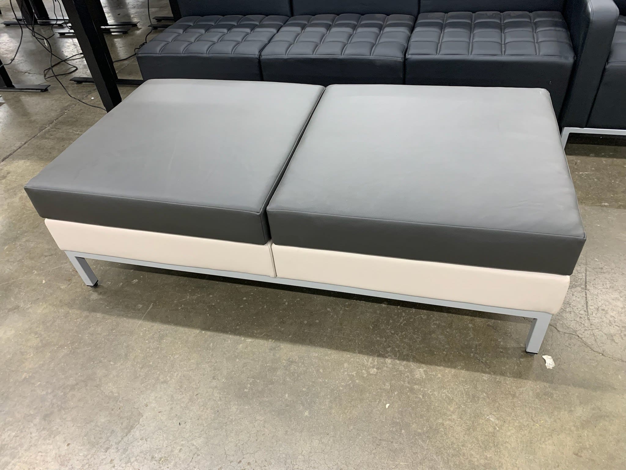 60" W X 31"D X 18"H Pre owned Padded Bench | Capital Choice Office ...